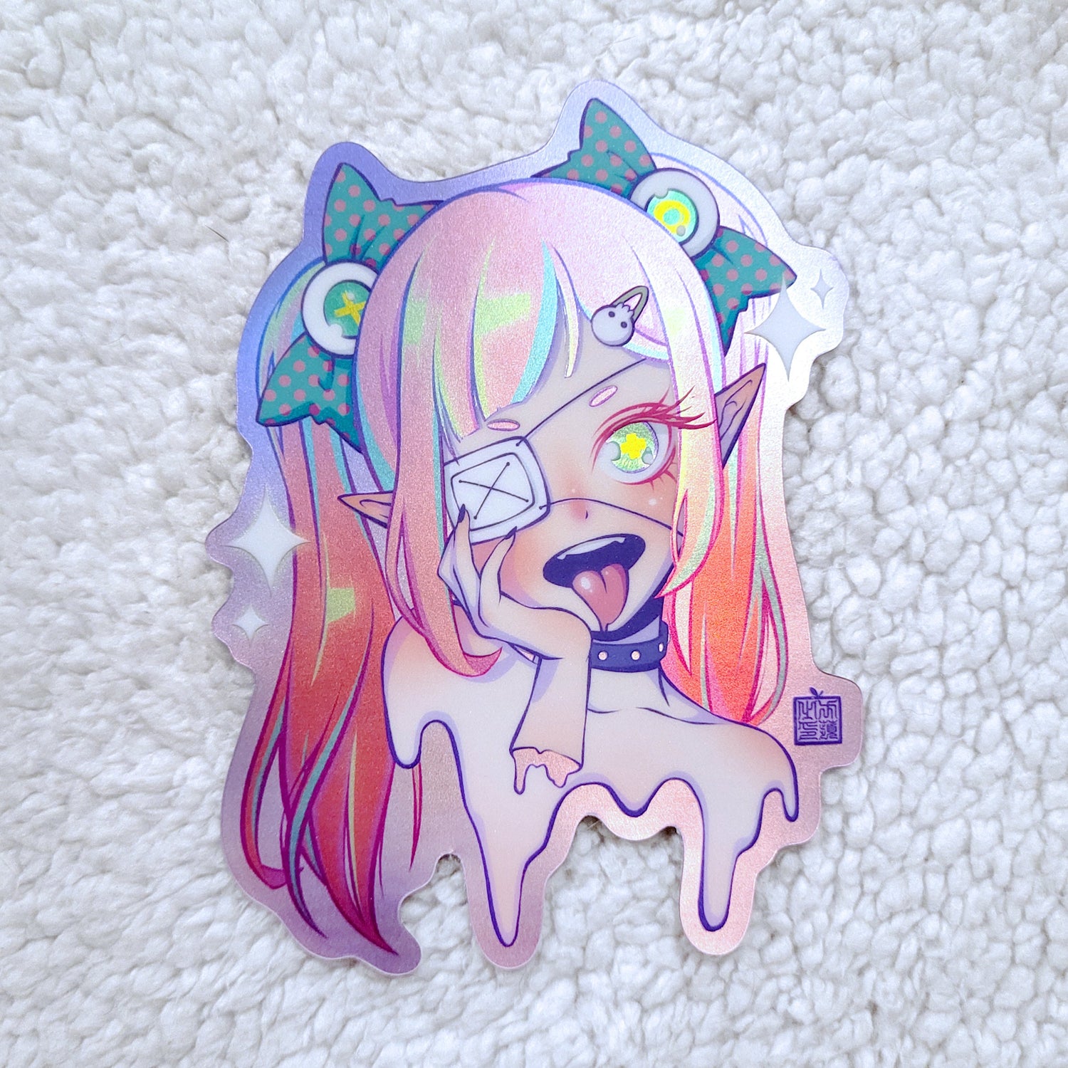 Melty-chan - Die-Cut Vaporwave Vinyl Sticker - MEDIUM – Square Apple ...